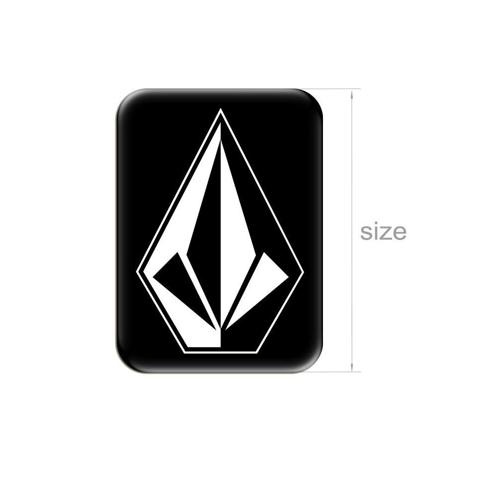 Volcom Stickers Silicone Classic Logo Black 2 pcs | Skate Domed ...