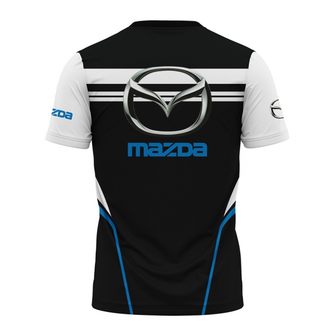 Mazda Short Sleeve T-shirt Black White | T-shirts | Clothes | X-Sticker