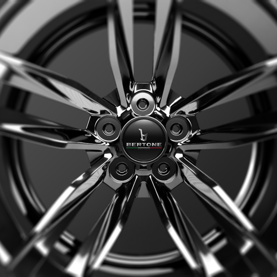 Opel Bertone Domed Stickers Wheel Center Cap design Black | Wheel ...