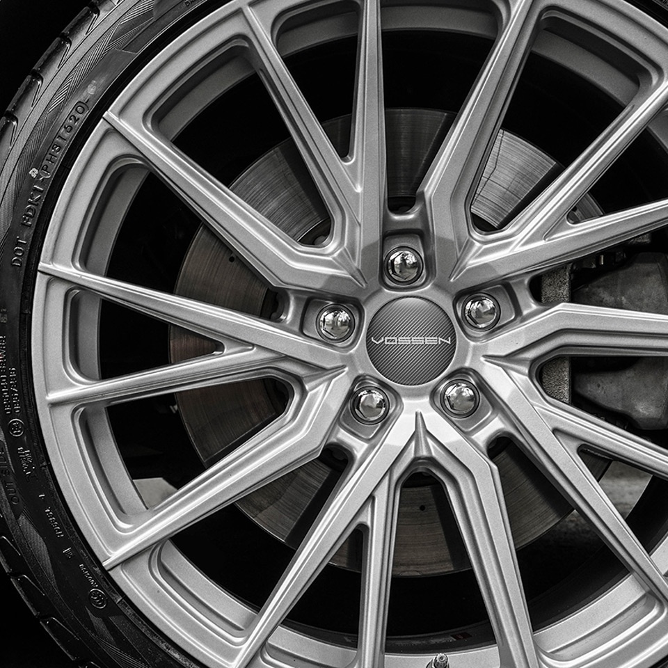 Vossen Sticker Wheel Center Hub Cap Unique Model In Carbon Printing ...